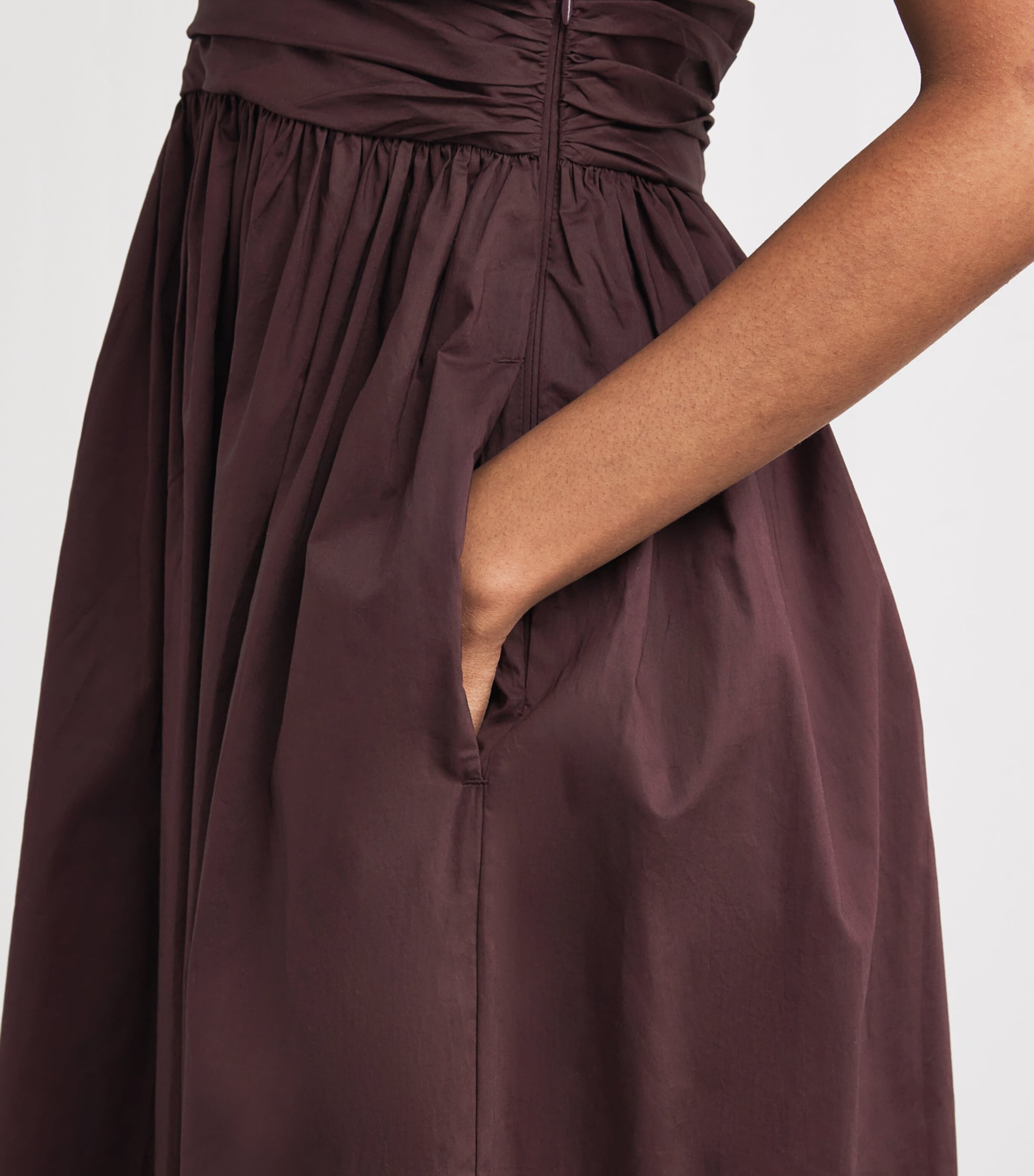 slim fit dress slacks Matteau Drawcord Halter Mini Dress – Restitched main image 0