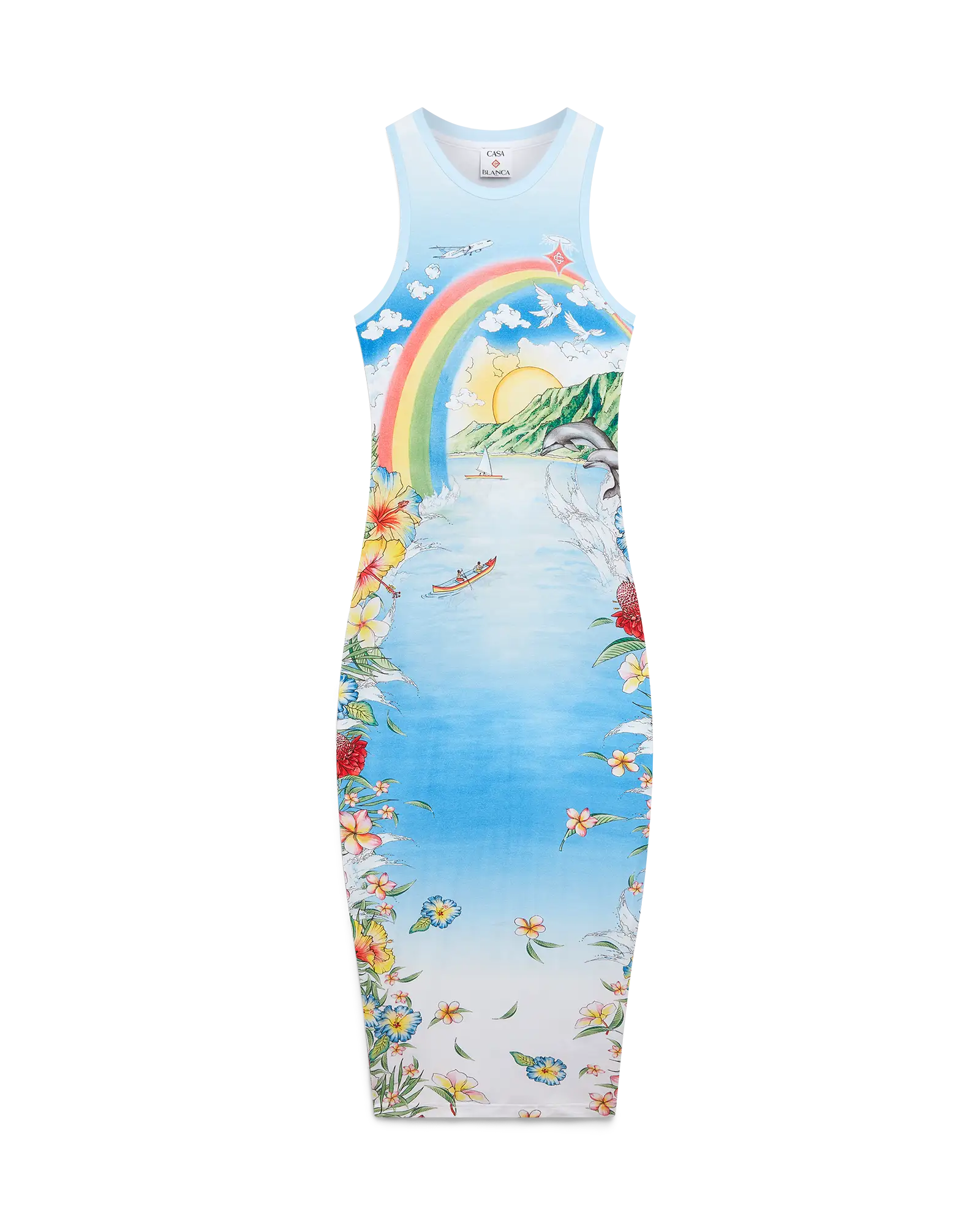 CASABLANCA Aloha Maxi Dress