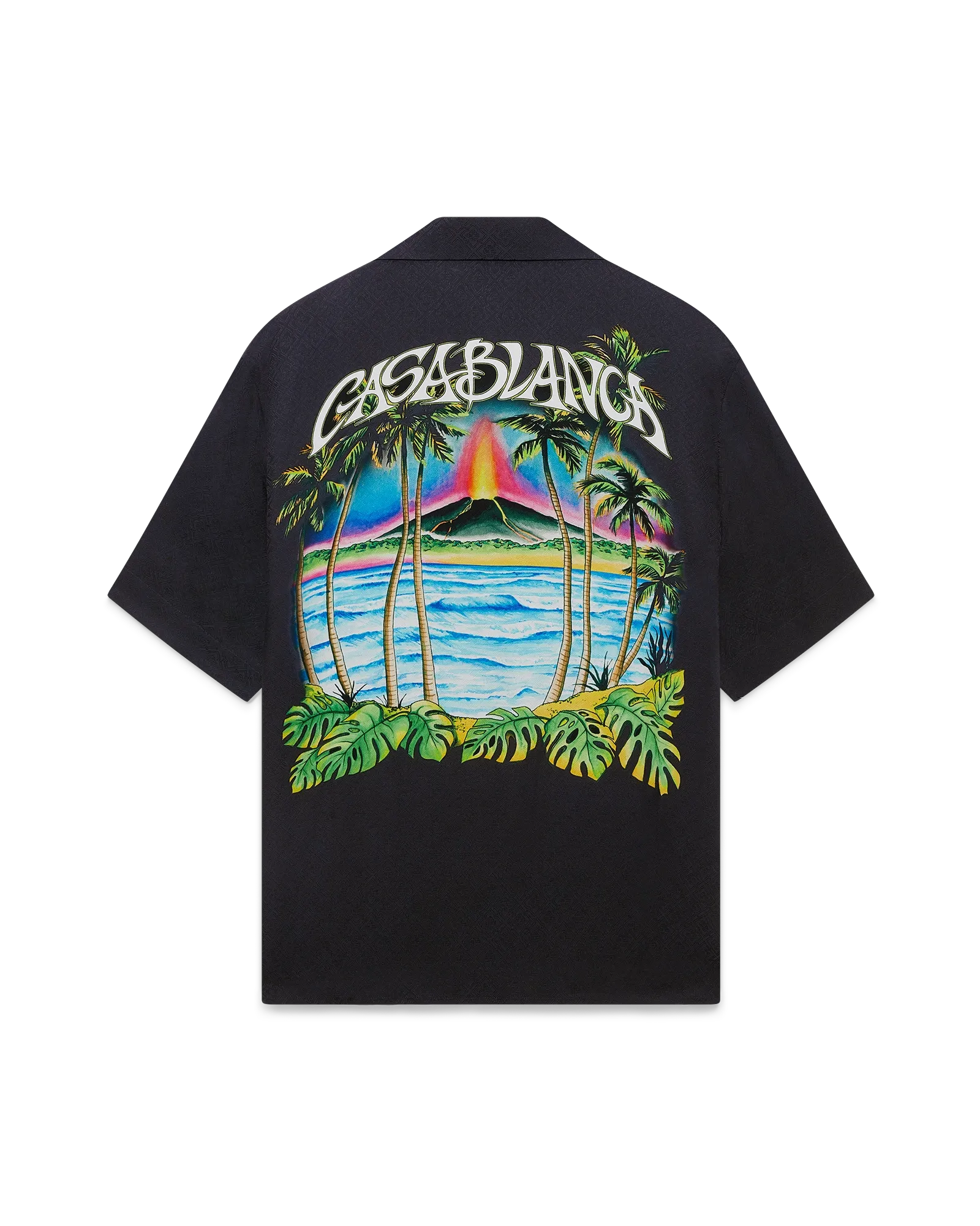 CASABLANCA volcano short sleeve jacquard shirt,