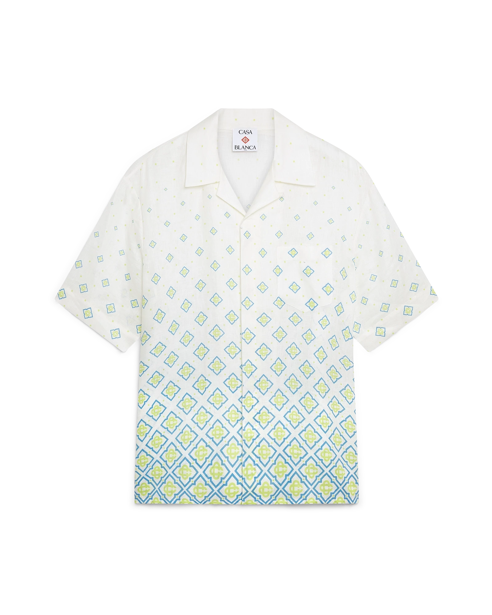 CASABLANCA Gradient Monogram Linen Trousers