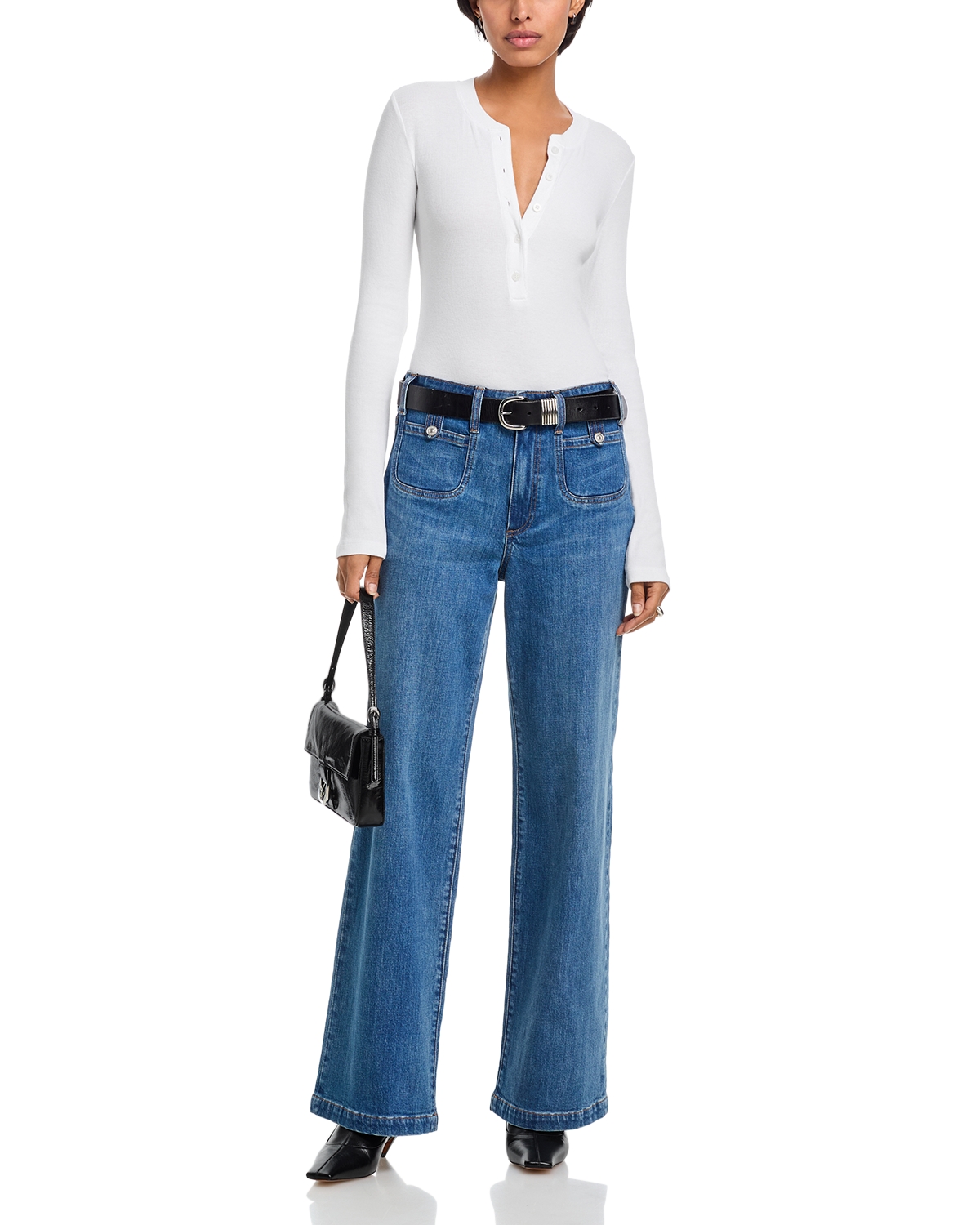 PAIGE Anessa High-Rise Wide-Leg Jeans