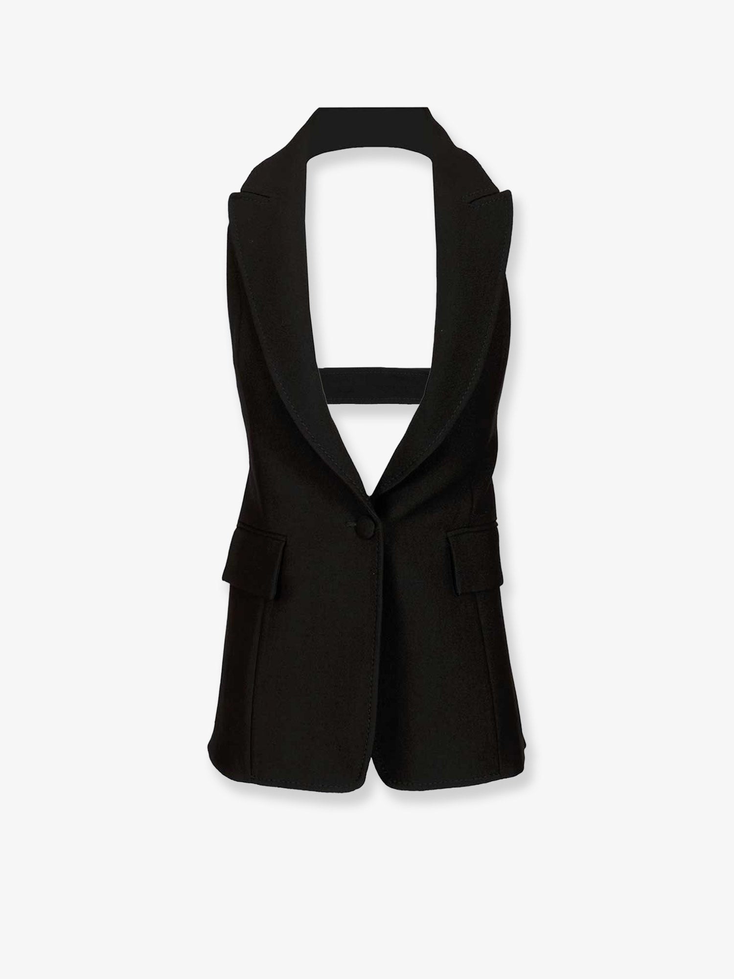 Stella Maxwell X Marella Wool Blend Vest - Black | Editorialist