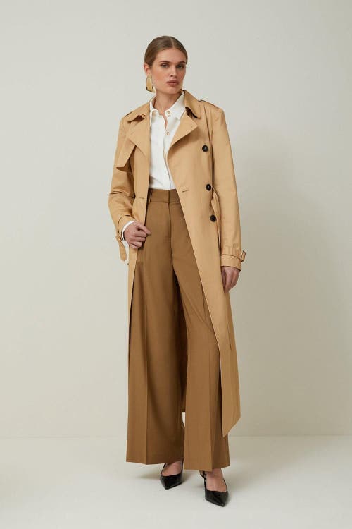 KAREN MILLEN Tailored Classic Belted Trench Coat