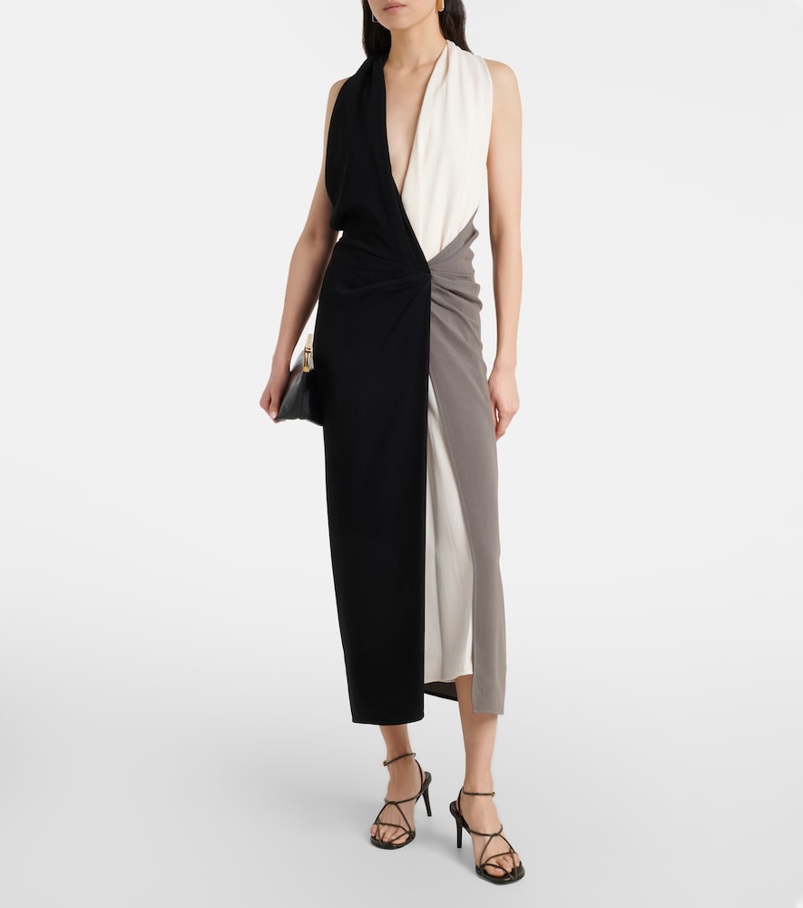 PROENZA SCHOULER Elsa Draped Crêpe Midi Dress