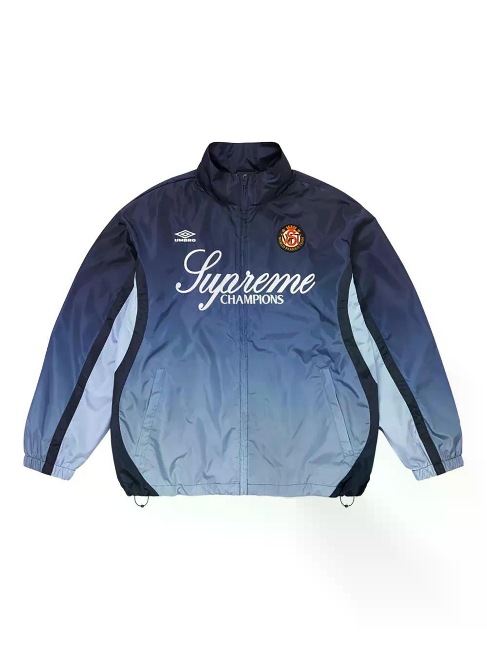 Supreme Gradient Track Jacket - Blue | Editorialist