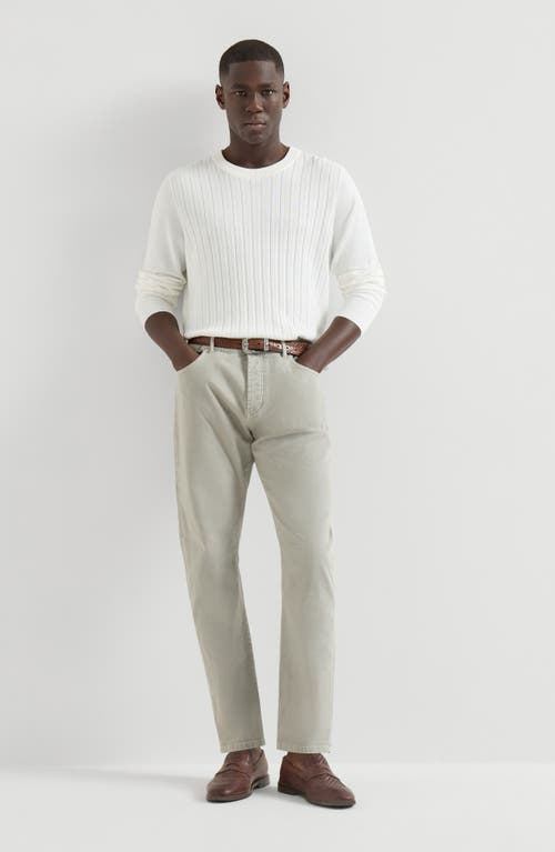 BRUNELLO CUCINELLI Garment-Dyed Denim Trousers
