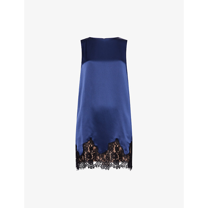 Reformation Women's Jessalyn Silk Dress - Blue - Size S - Navy