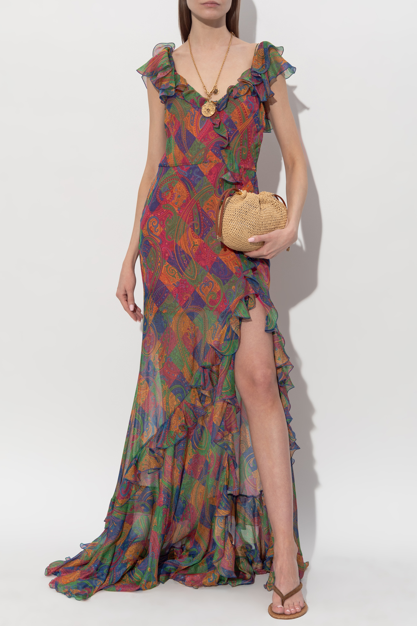 ETRO Printed Silk Maxi Dress