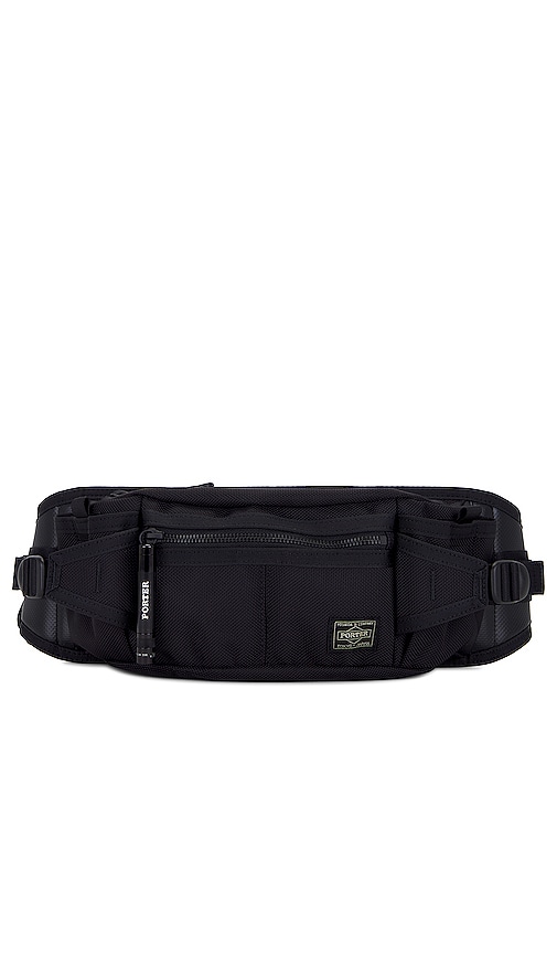 Porter-Yoshida & Co Heat Waist Bag In Black | Editorialist