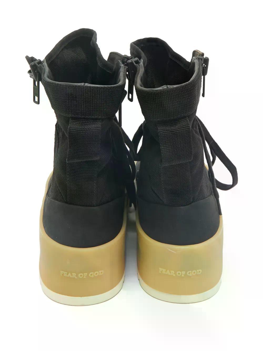 fear of god military sneaker black gum