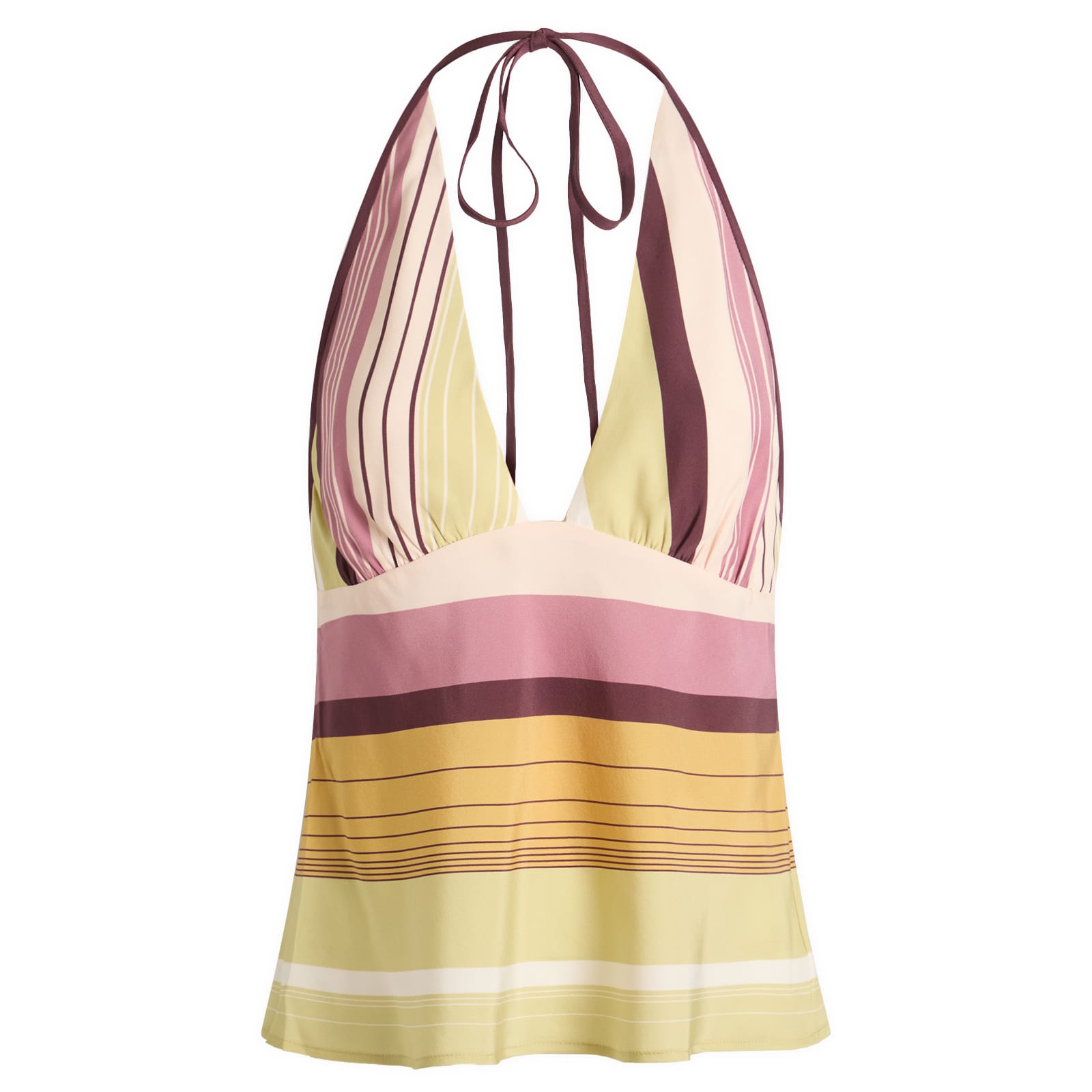 Sir The Label Fontana Halter Cami Top - Elisa Stripe | Editorialist