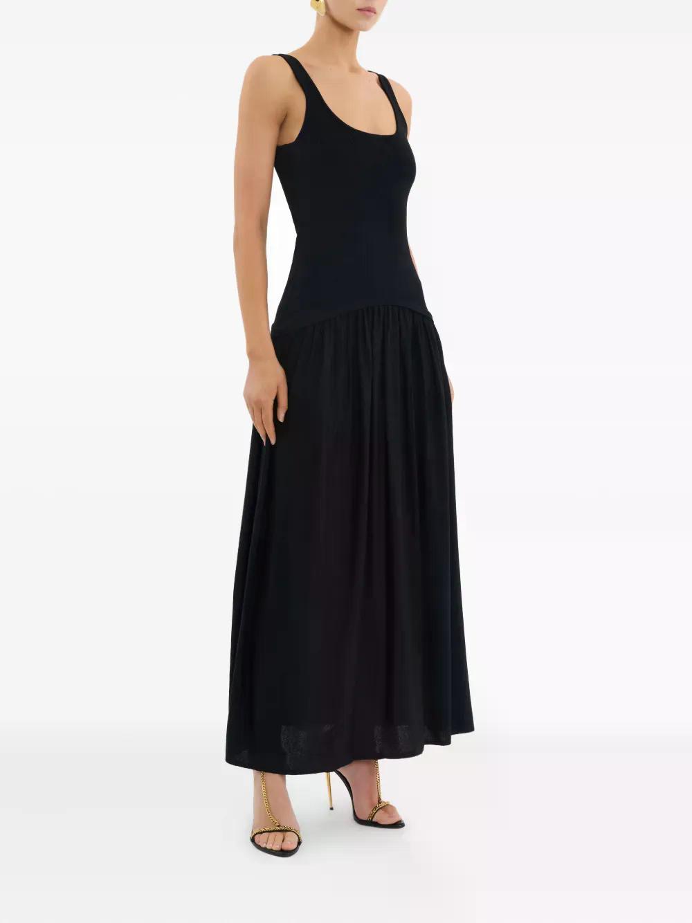 REBECCA VALLANCE Kristen Ruffled Midi Dress