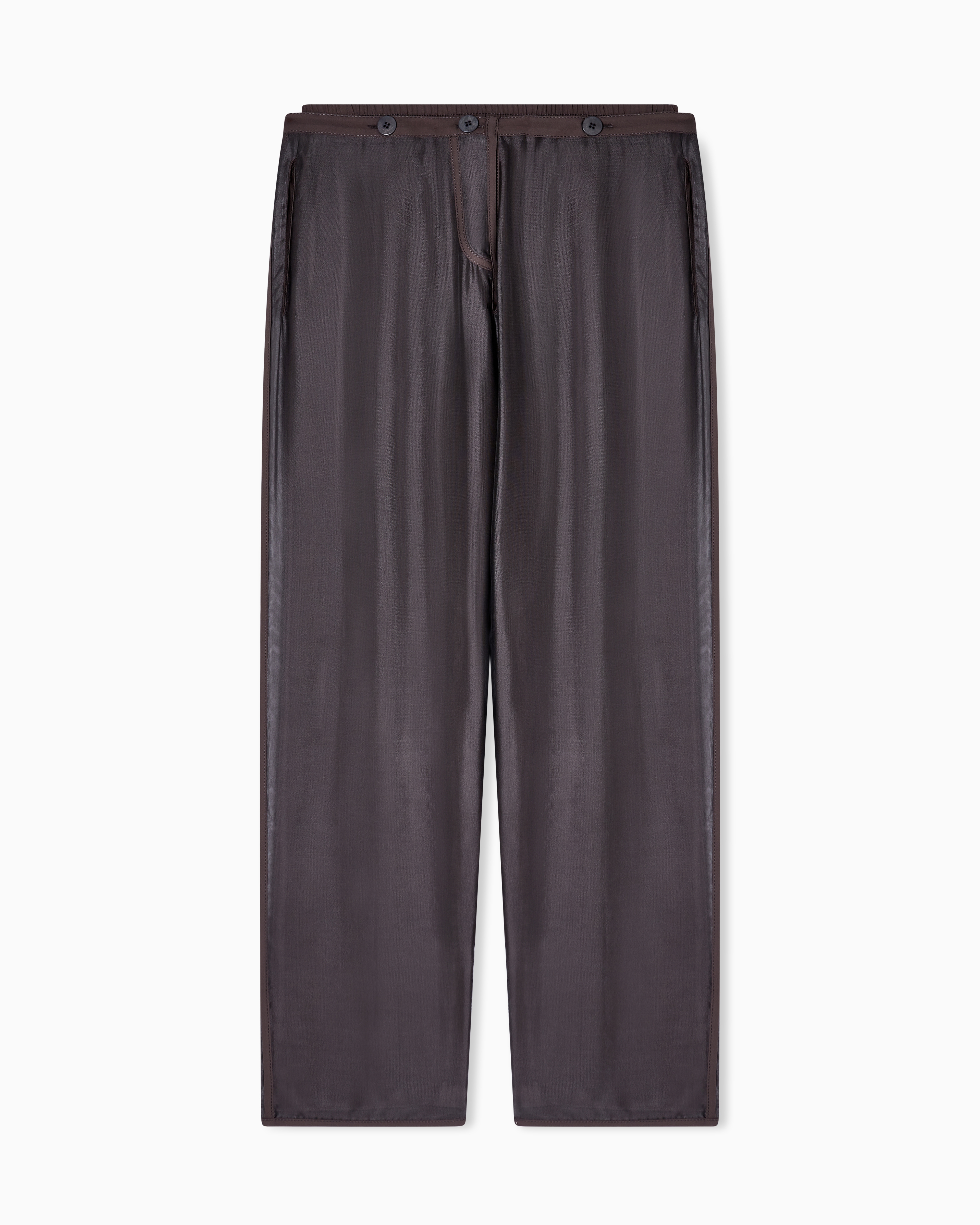 GIORGIO ARMANI Silk Straight Trousers