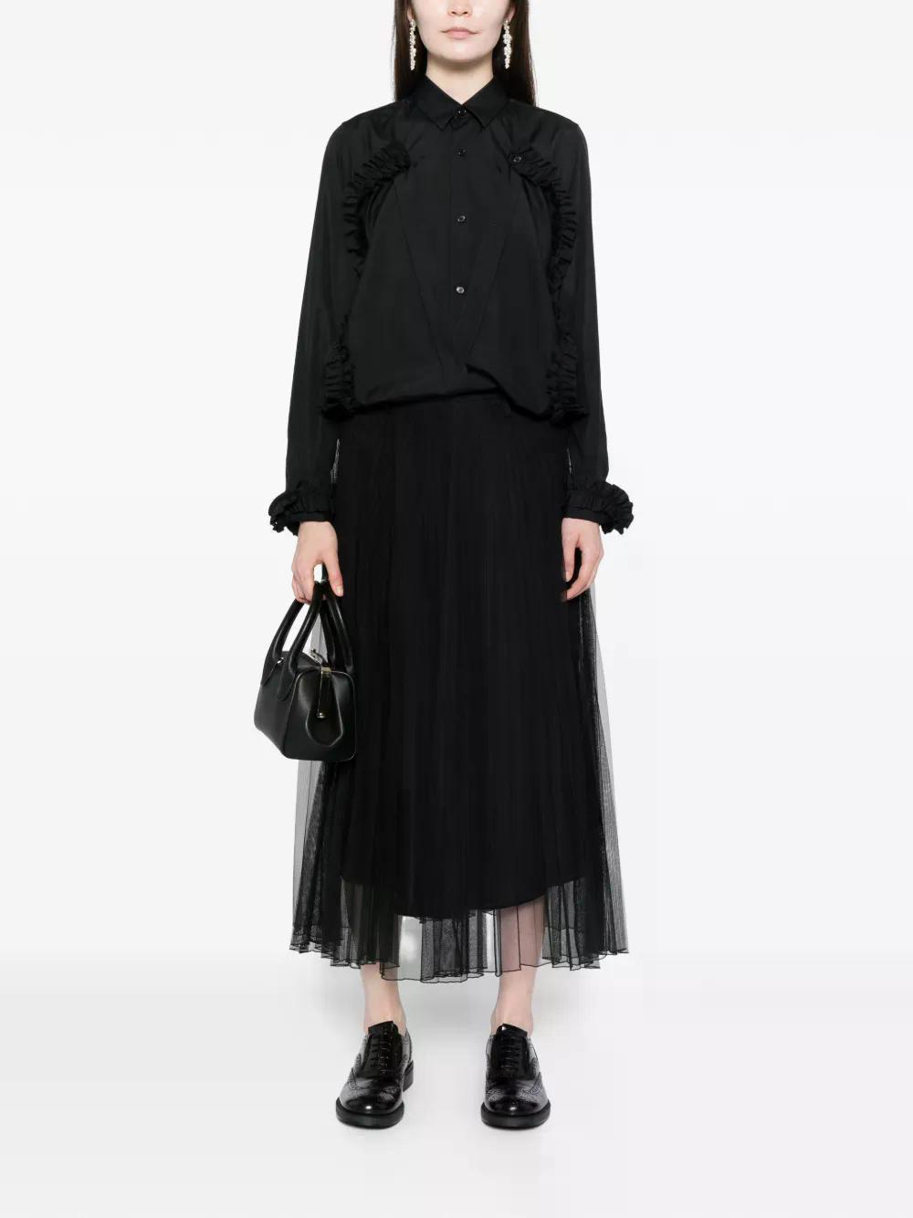 NOIR KEI NINOMIYA Ruffle Long-Sleeve Shirt
