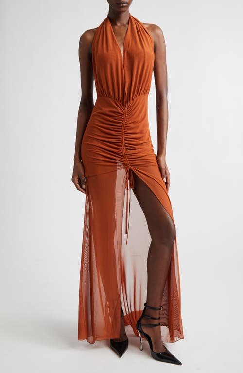KIM SHUI Mesh Halter Dress