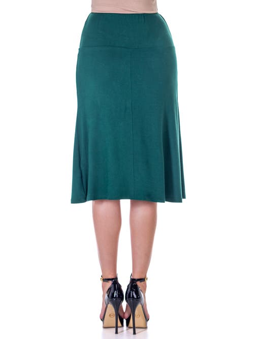 24SEVEN COMFORT APPAREL A-Line Knee Length Skirt