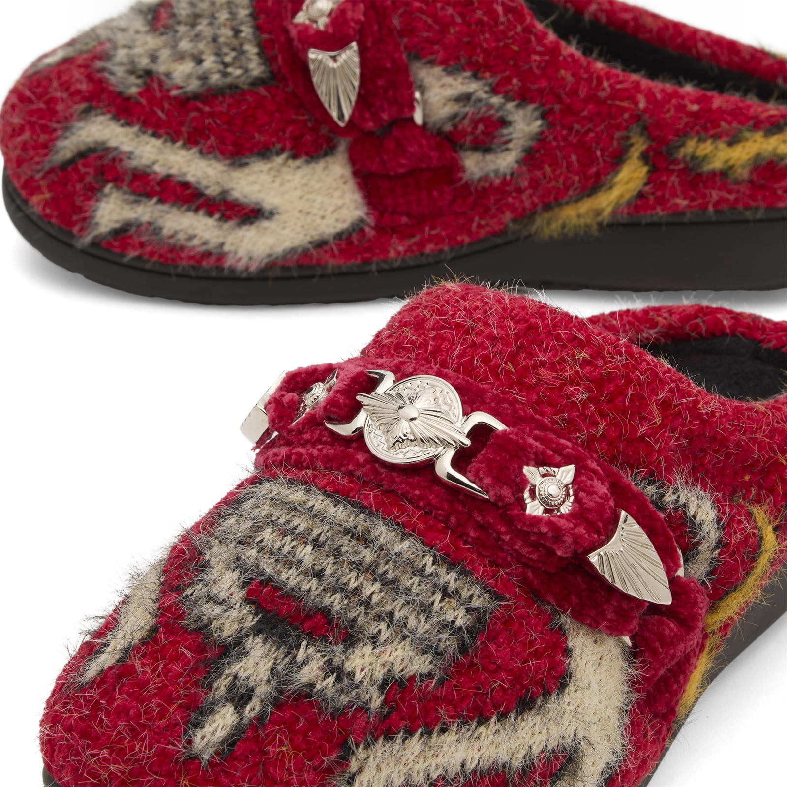 Toga X Subu Knitted Slip-On - Red | Editorialist