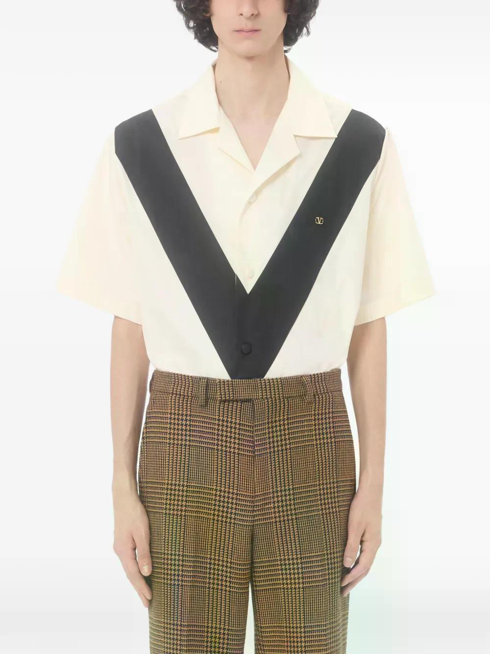 Valentino Garavani Cotton Poplin Vacation Shirt - White | Editorialist
