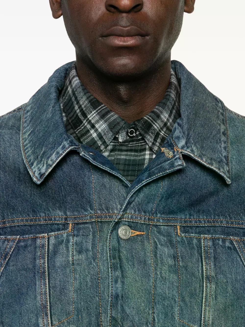 Kiko Kostadinov X Levi'S Articulate Panelled Jacket - Blue