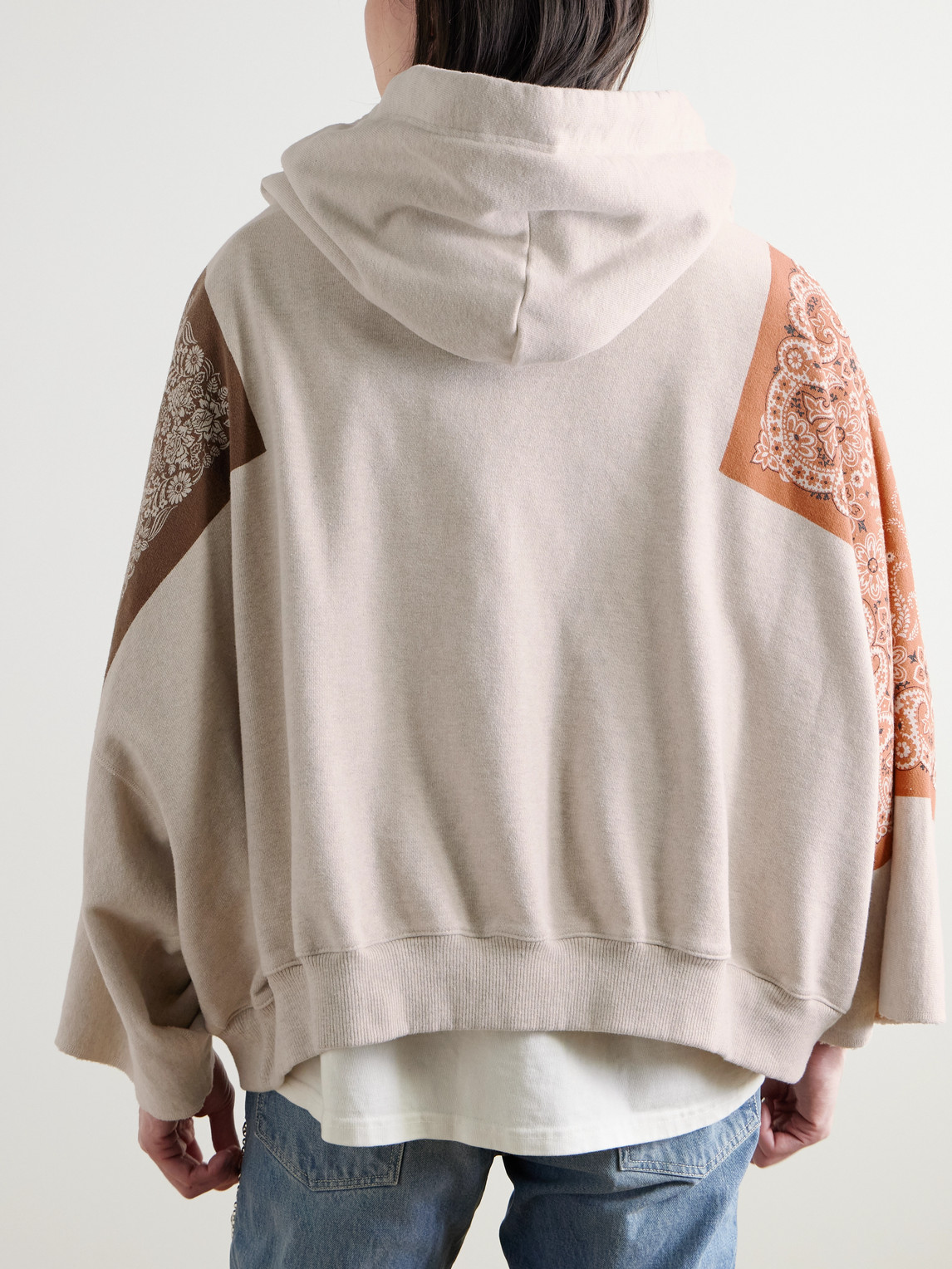 Kapital Paisley-Print Zip Hoodie - Neutrals | Editorialist
