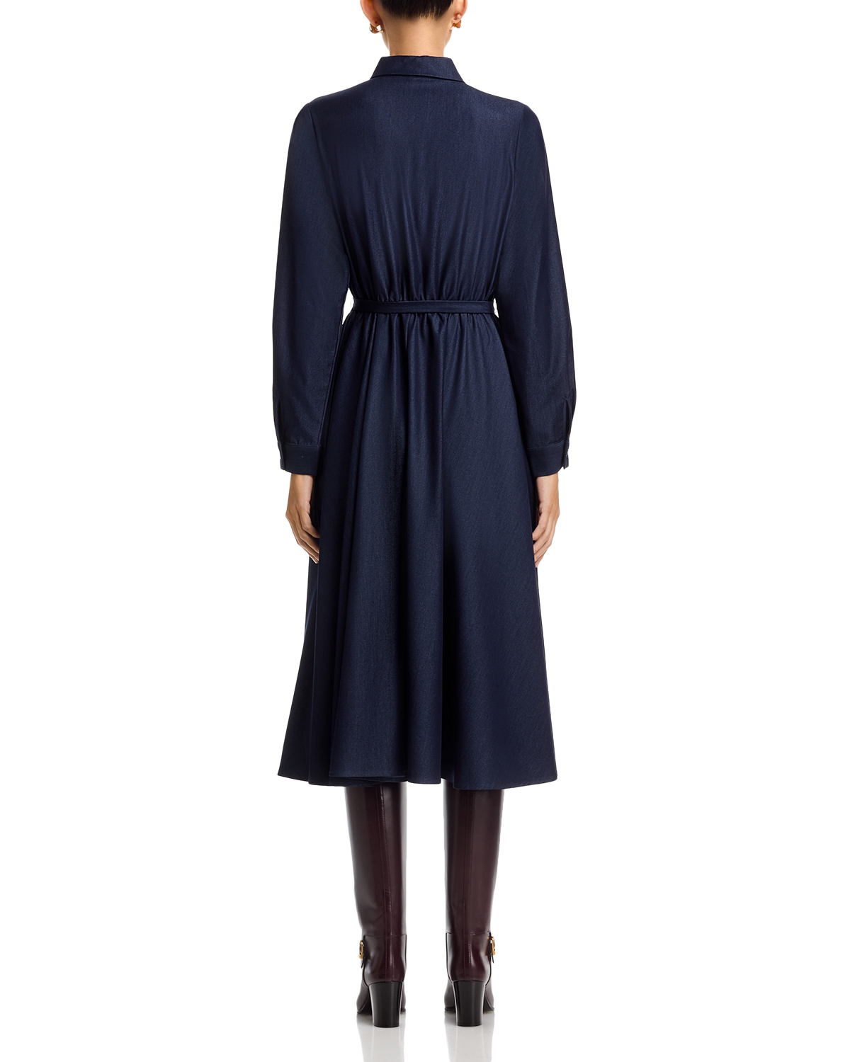 slim fit dress slacks T Tahari Draped Fit & Flare Dress, Size 8