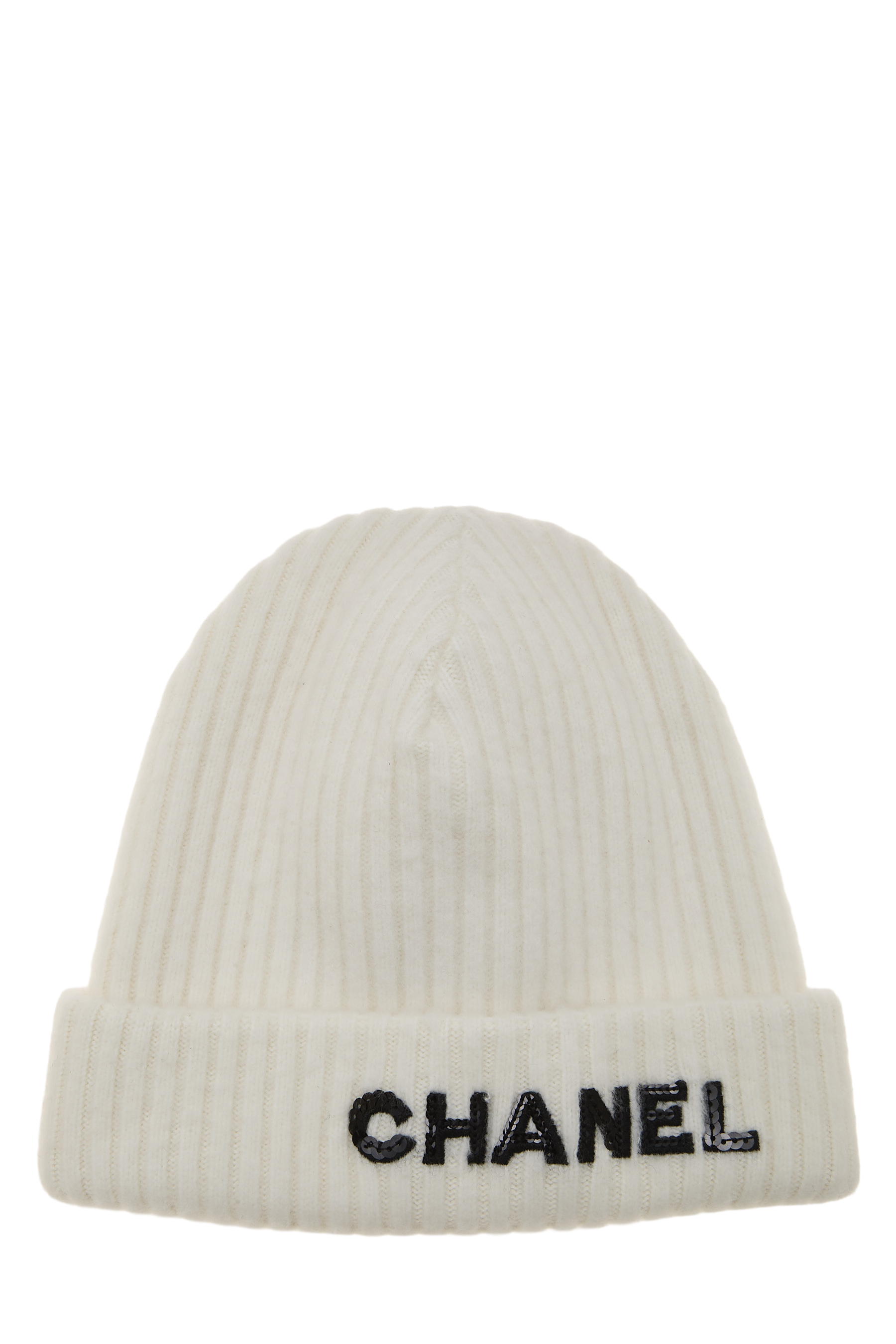 Chanel Cashmere Beanie - Cream | Editorialist