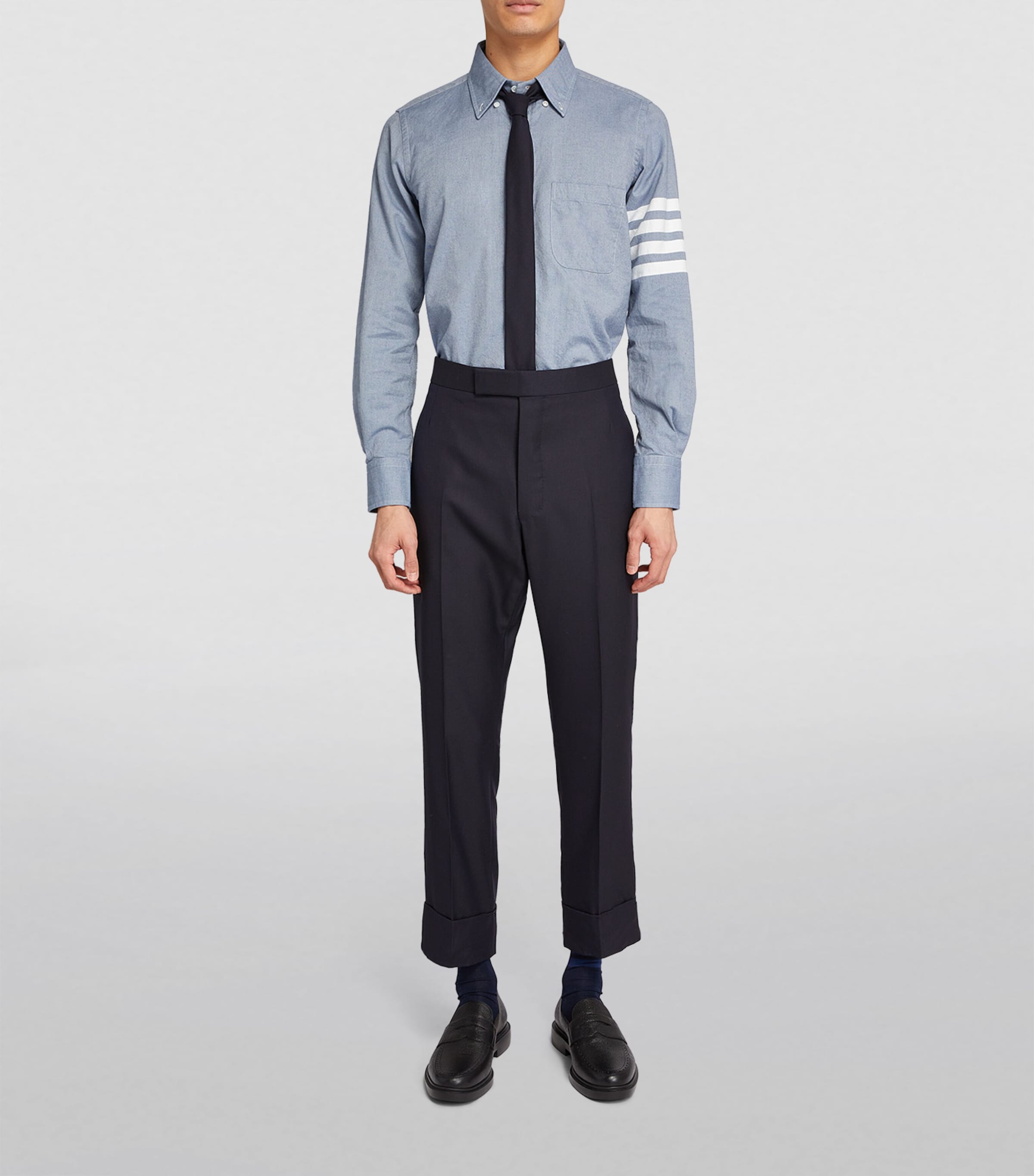 THOM BROWNE 4-bar stripe shirt