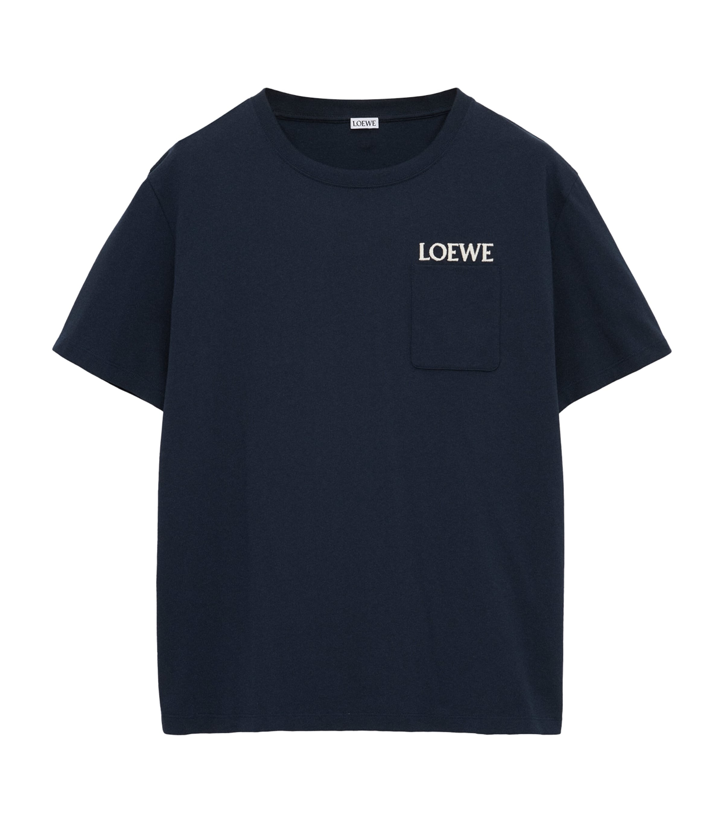 Loewe Cotton-Blend Logo T-Shirt - Black | Editorialist