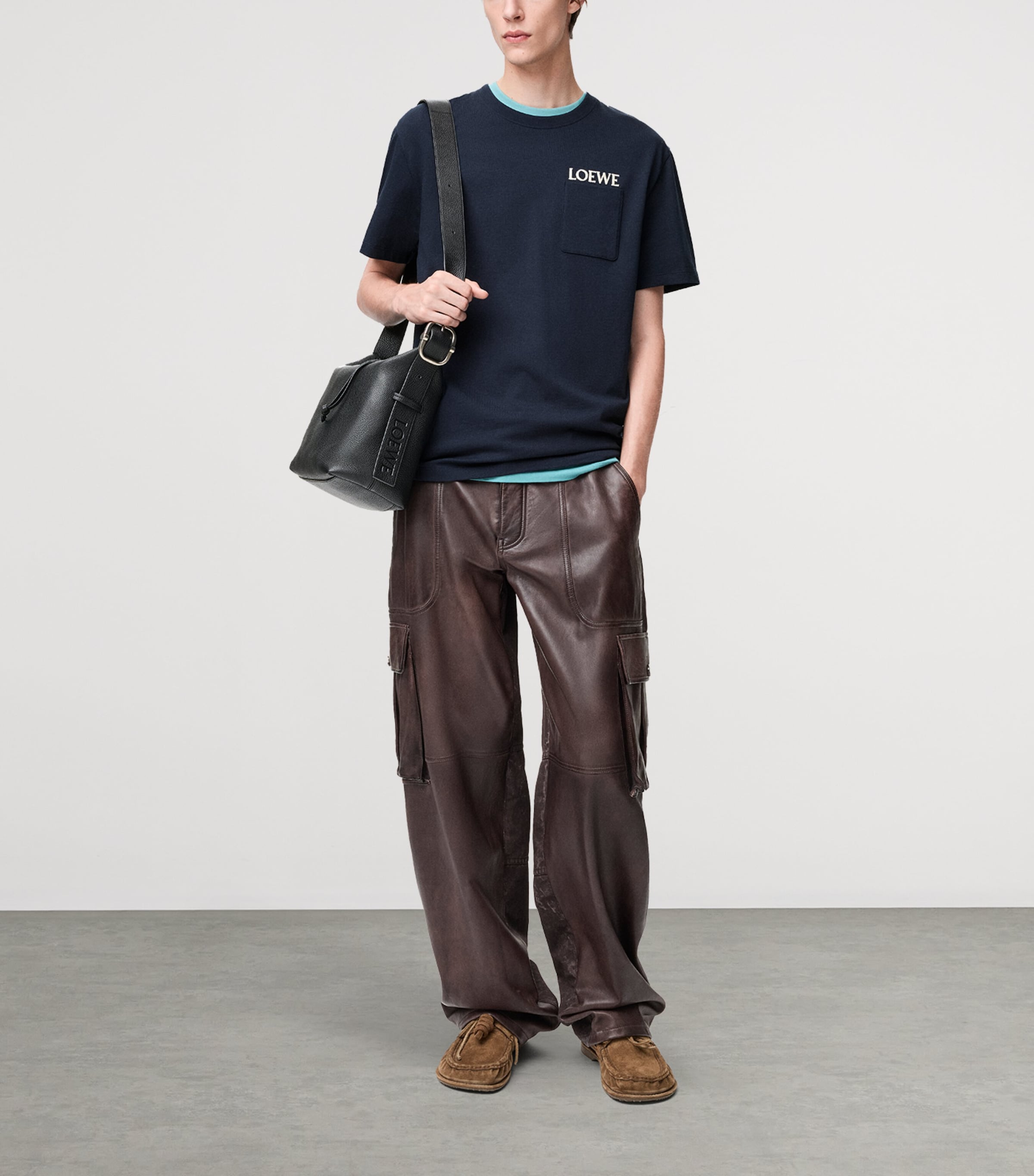 LOEWE cotton pocket logo t-shirt