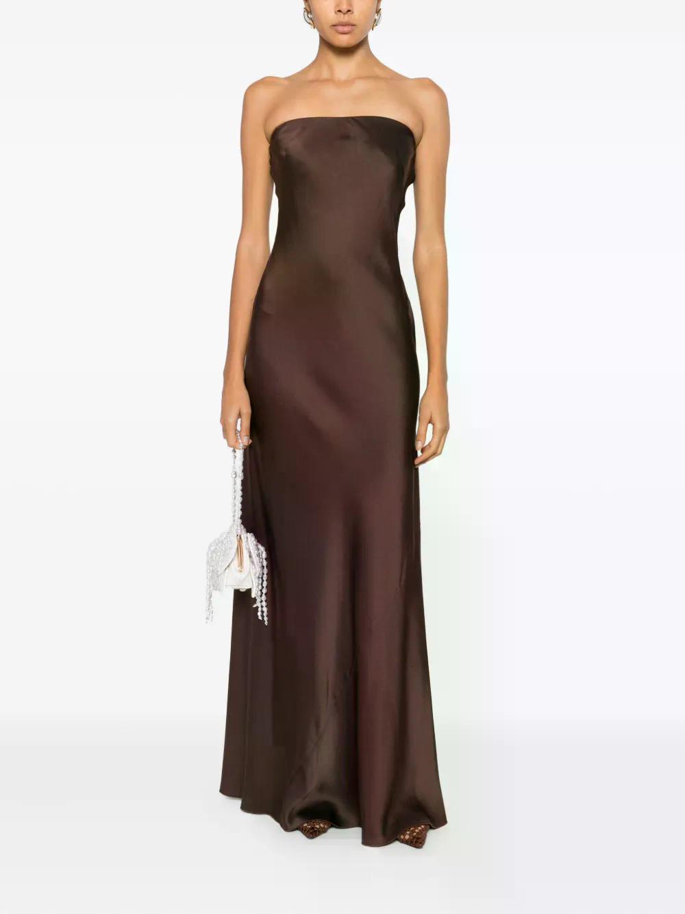 FORTE_FORTE Strapless Midi Dress