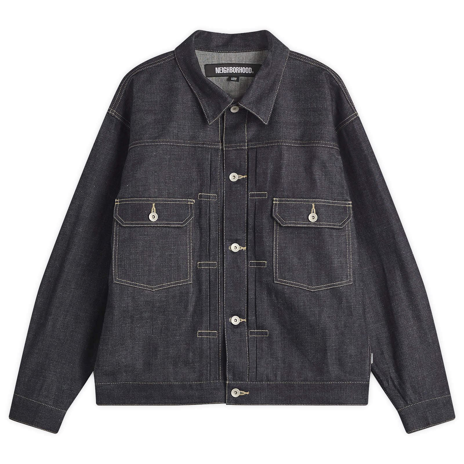 Neighborhood Rigid Denim Type-2 Jacket - Indigo | Editorialist