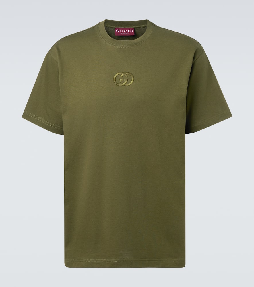 Gucci Star Burst Interlocking G Cotton T-Shirt - Black | Editorialist