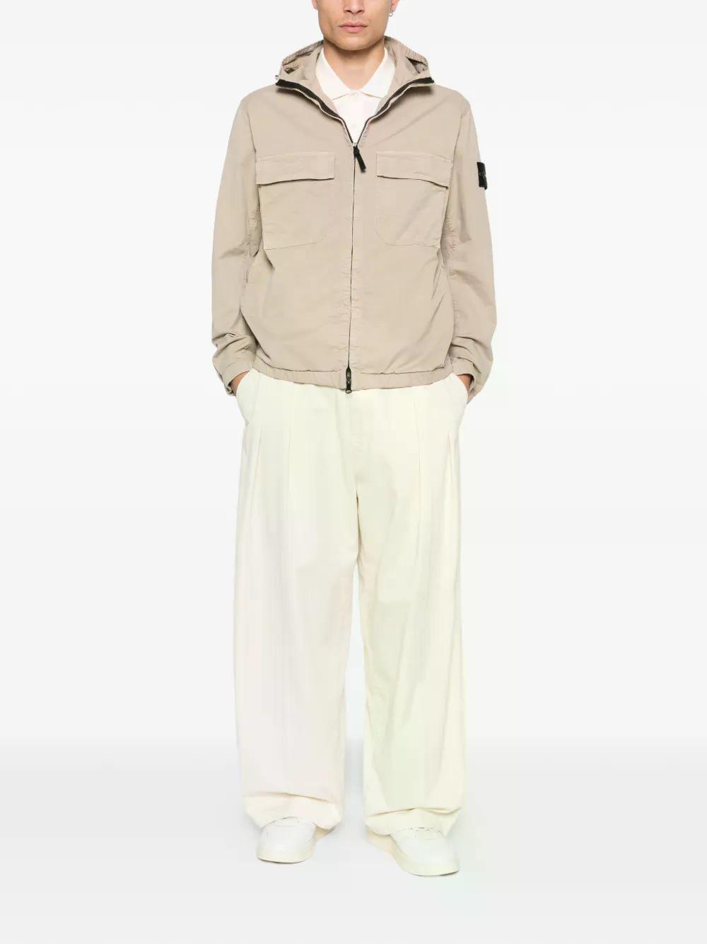 STONE ISLAND Stone Island 4100077 Stretch Organic Cotton Hooded Jacket