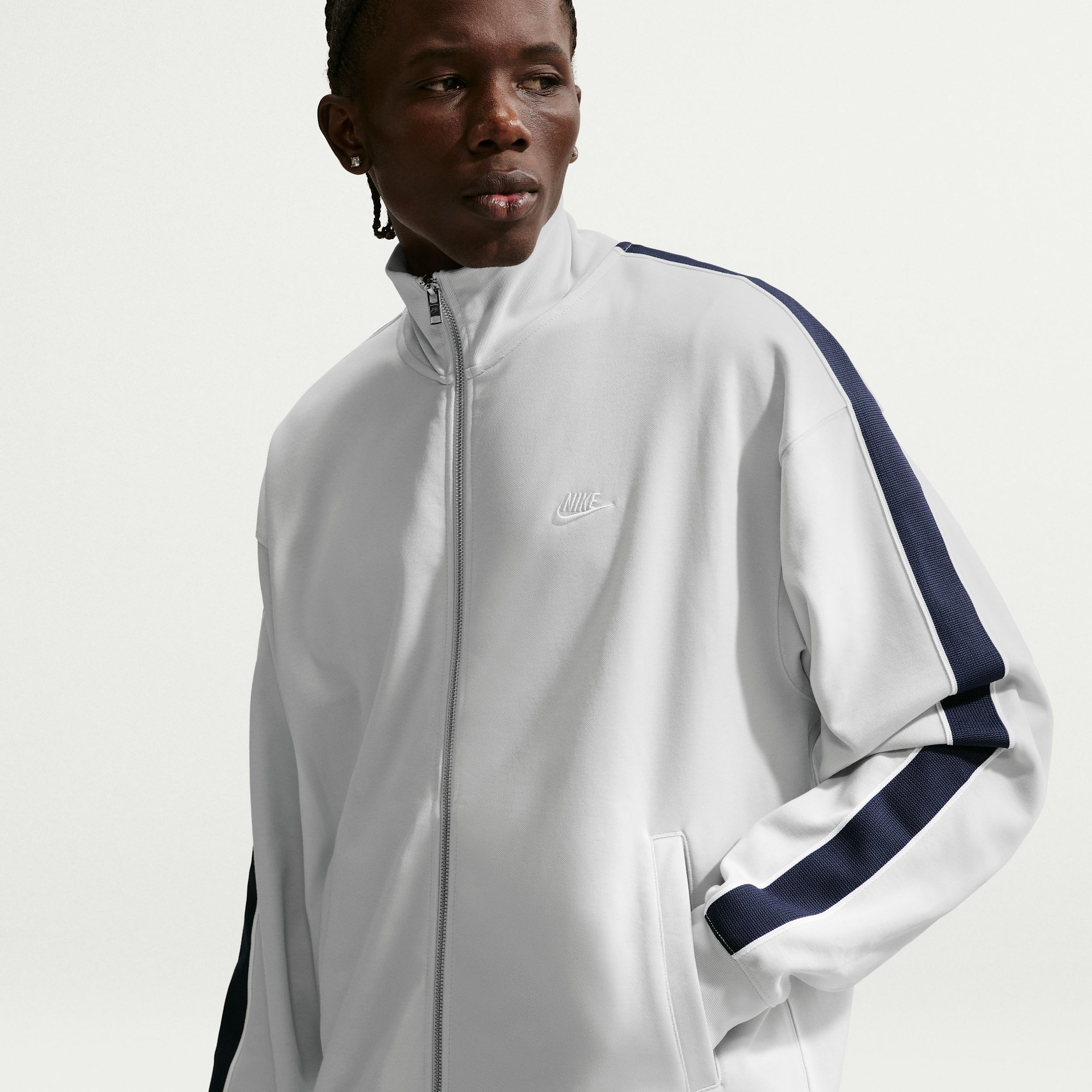 NIKE Sportswear Club Oversized Knit Track Jacket