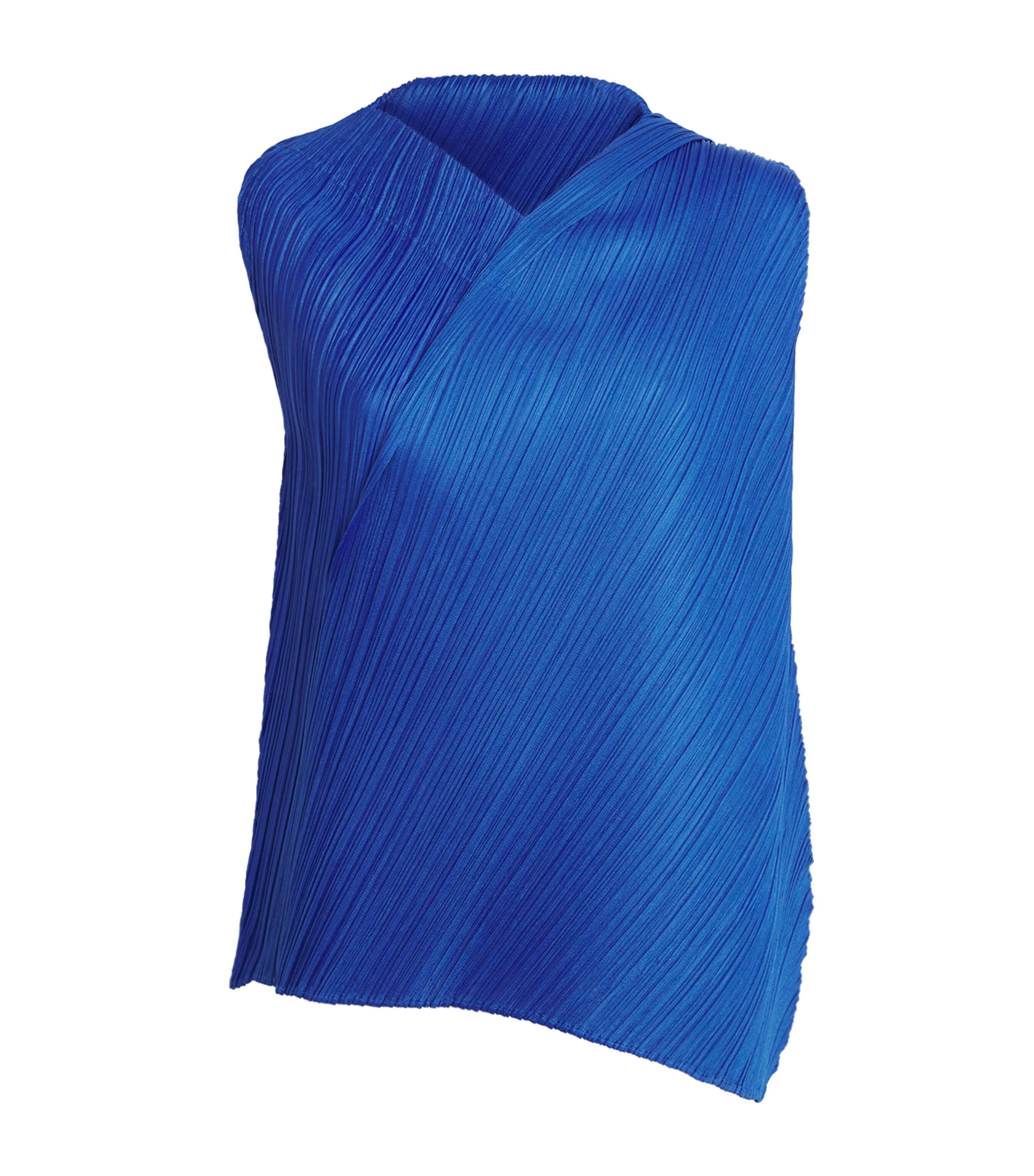 Issey Miyake Swing Sleeveless Top - Blue | Editorialist