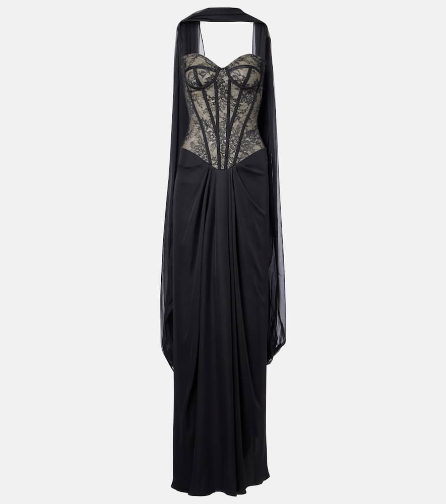 Monique Lhuillier Embroidered Tulle Tea Length Gown In White - 70% Off | Editorialist Monique Lhuillier Embroidered Tulle Tea Length Gown In White - 70% Off | Editorialist
