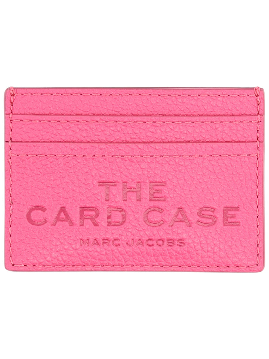 Marc Jacobs Pink 'The Leather Card Case' Card Holder - Raspberry