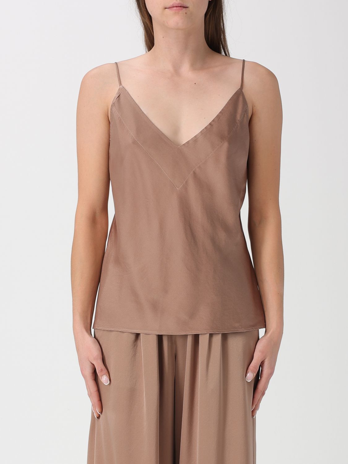 FORTE_FORTE Forte Forte V-Neck Spaghetti Strap Camisole