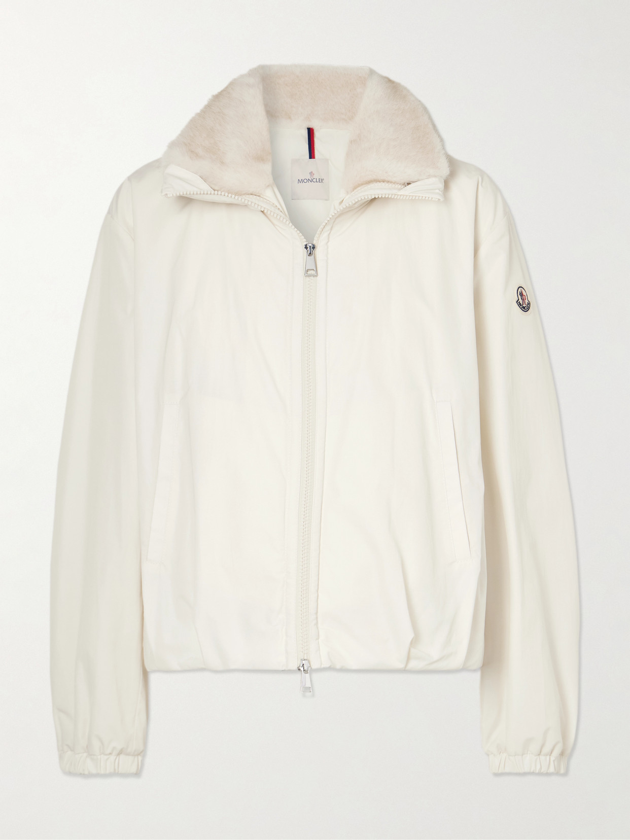 Moncler Pervenche Convertible Plush-Trimmed Shell Down Jacket - Off ...