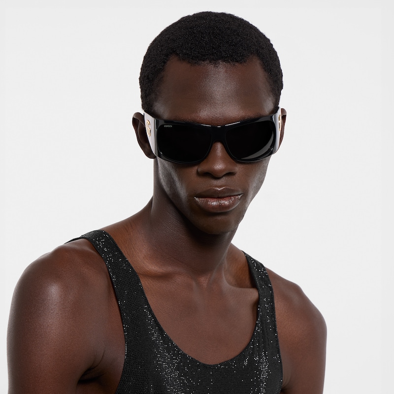 GUCCI ブラック タンクトップ XS Cotton rib tank top with Web in black | GUCCI® US