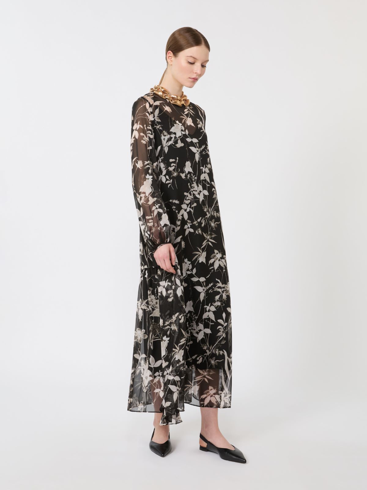 white christmas dresses Printed Spaghetti Strap Sleeveless Maxi Dress Navy / 2XL
