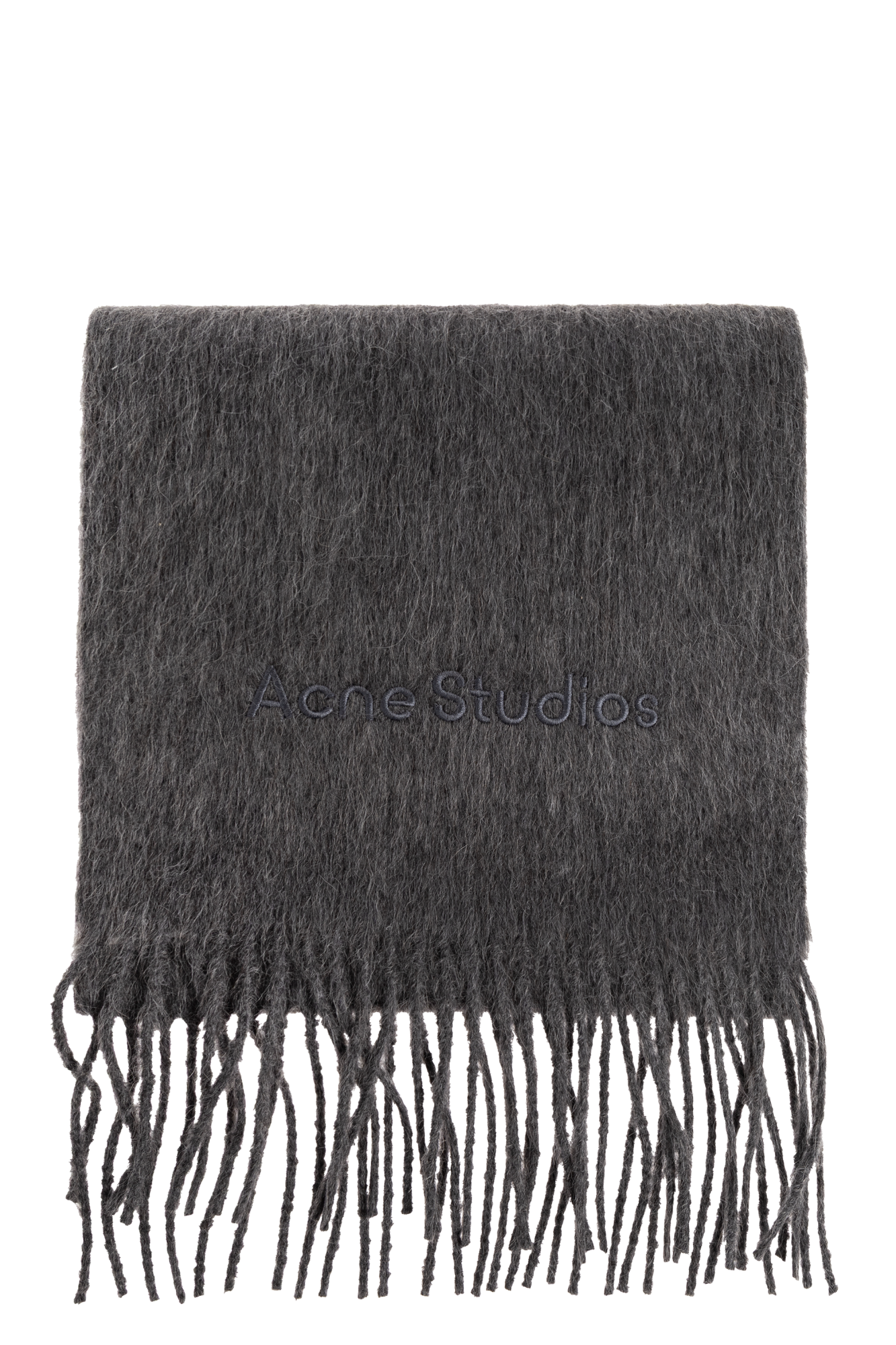 ACNE STUDIOS scarf with logo patch