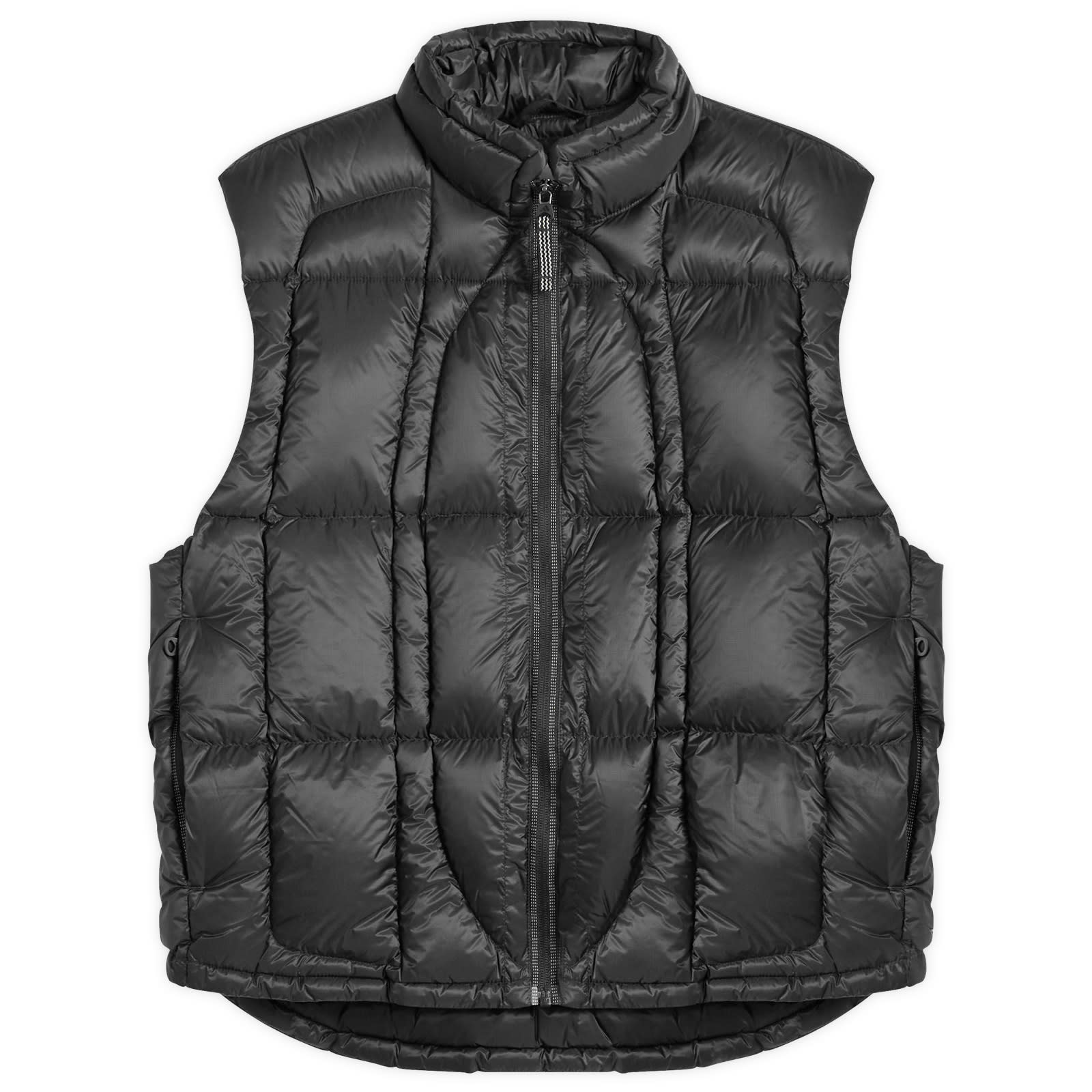 Goldwin Pertex Shield 2l Logo-Embroidered Padded Gilet In Black