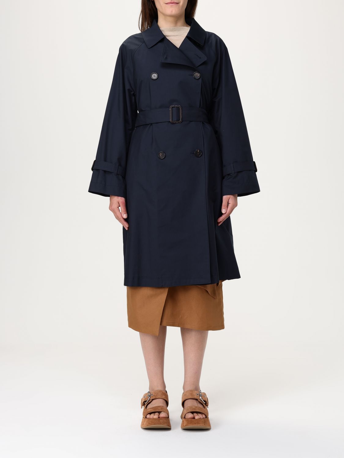 Max Mara Trench Coat - Blue | Editorialist