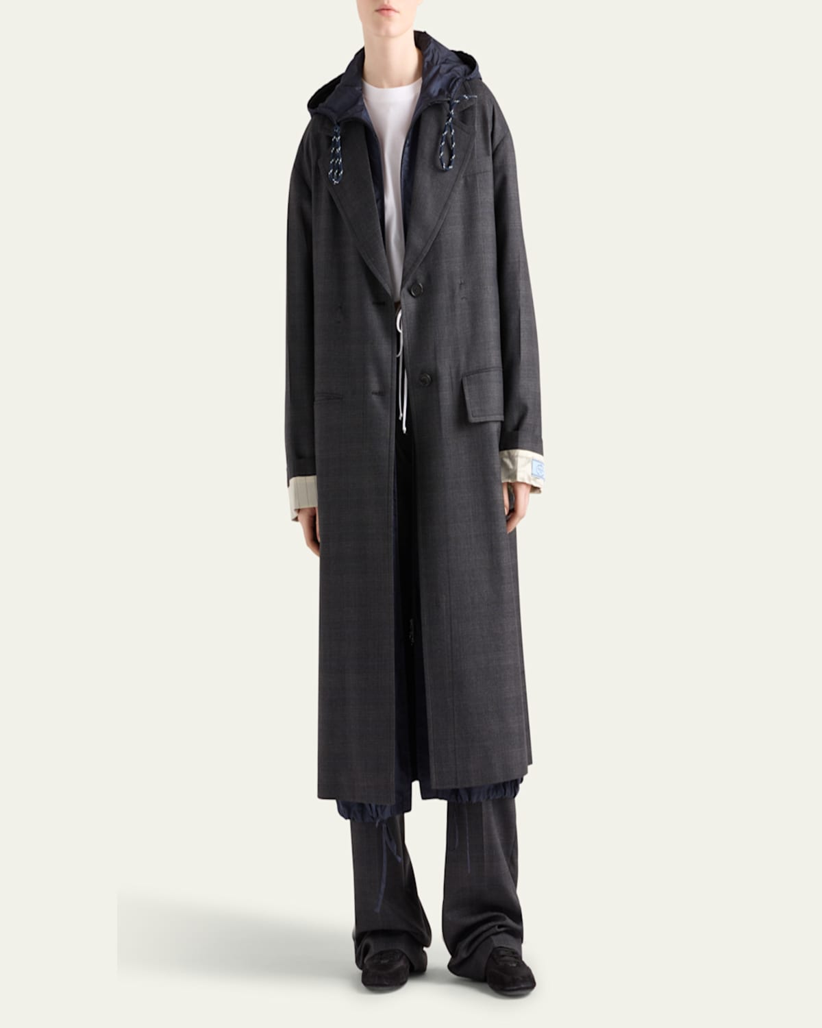 Prada Cotton Overcoat In Printed - 46% Off | Editorialist Prada Cotton Overcoat In Printed - 46% Off | Editorialist