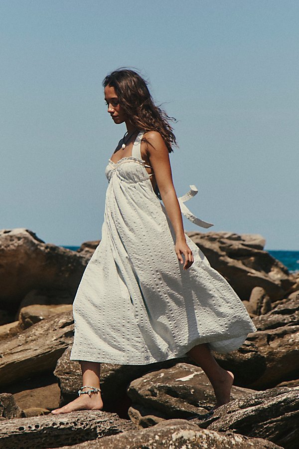 Free People Poppy Midi Dress - Coconut Milk | Editorialist