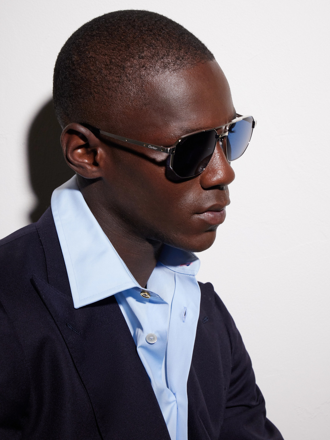 CARTIER Cartier Eyewear Santos de Cartier Aviator-Style Sunglasses