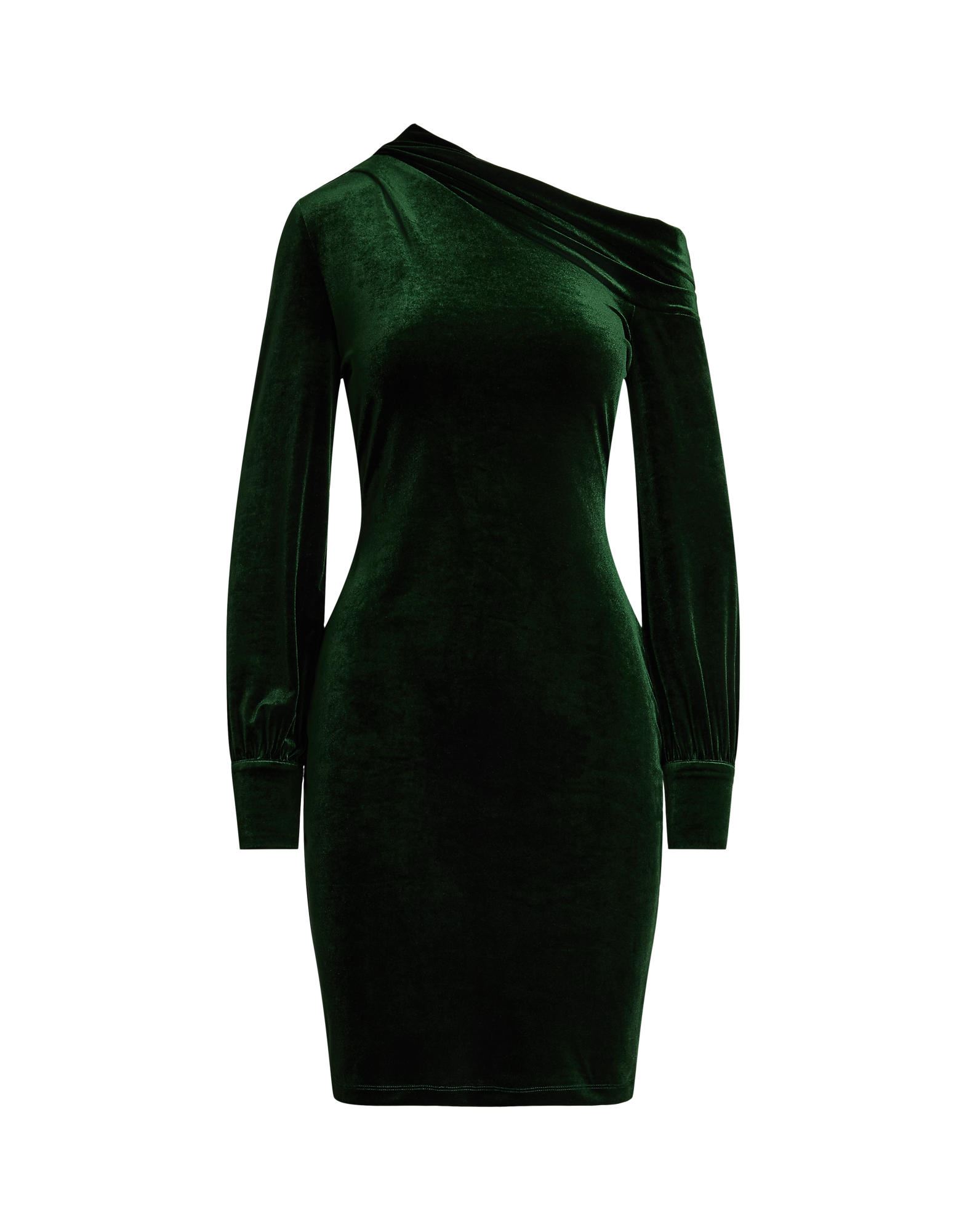 Ralph Lauren Velvet One-Shoulder Mini Dress In Green - 10% Off | Editorialist Ralph Lauren Velvet One-Shoulder Mini Dress In Green - 10% Off | Editorialist