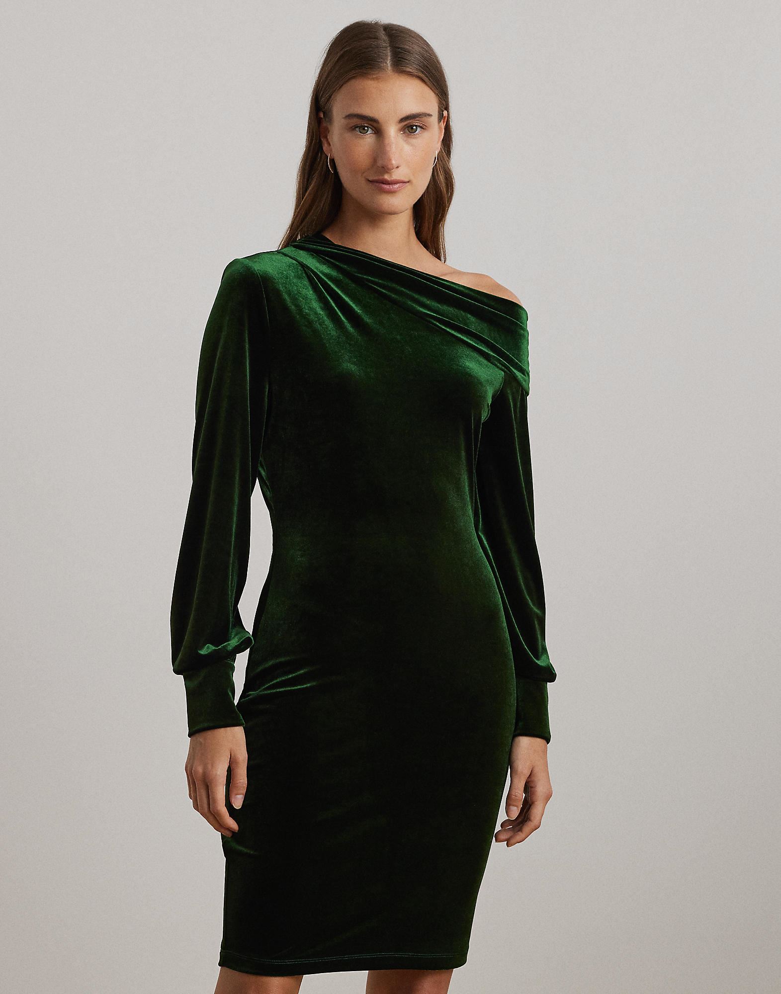 dakota johnson sheer black dress Short Blue Velvet Homecoming Dress with Lace-Up Back Red / 1 main image 1