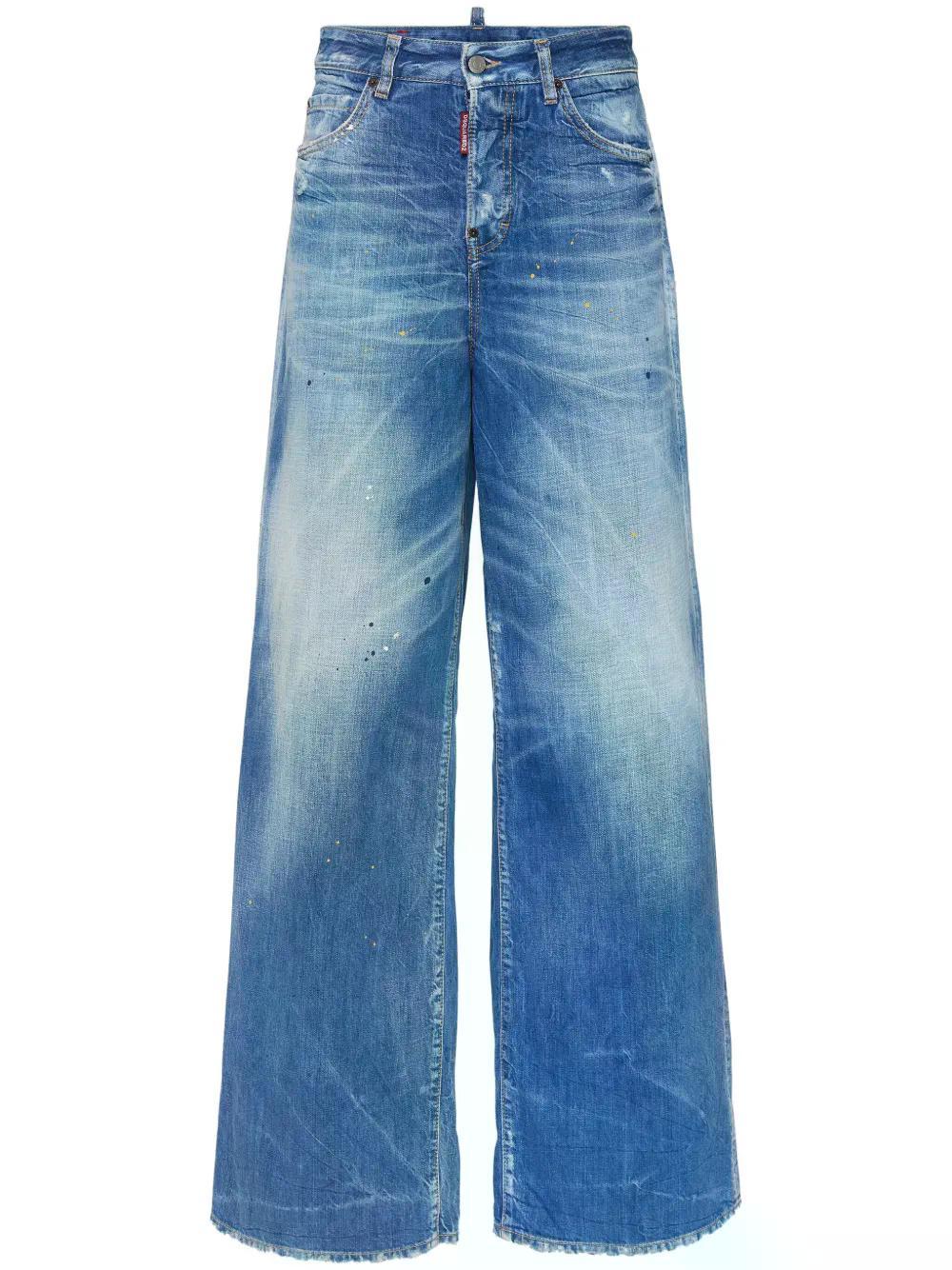 Dsquared2 Wide-Leg Jeans Blue 30% Off Editorialist